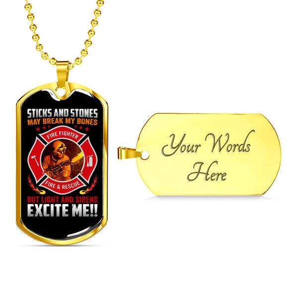 Express Your Love Gifts | Jewelry | Firefighter Fire Rescue Necklace ...